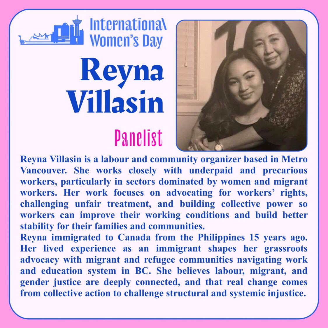International Women’s Day Dinner – Sunday March 8, 2026 – Vancouver and ...